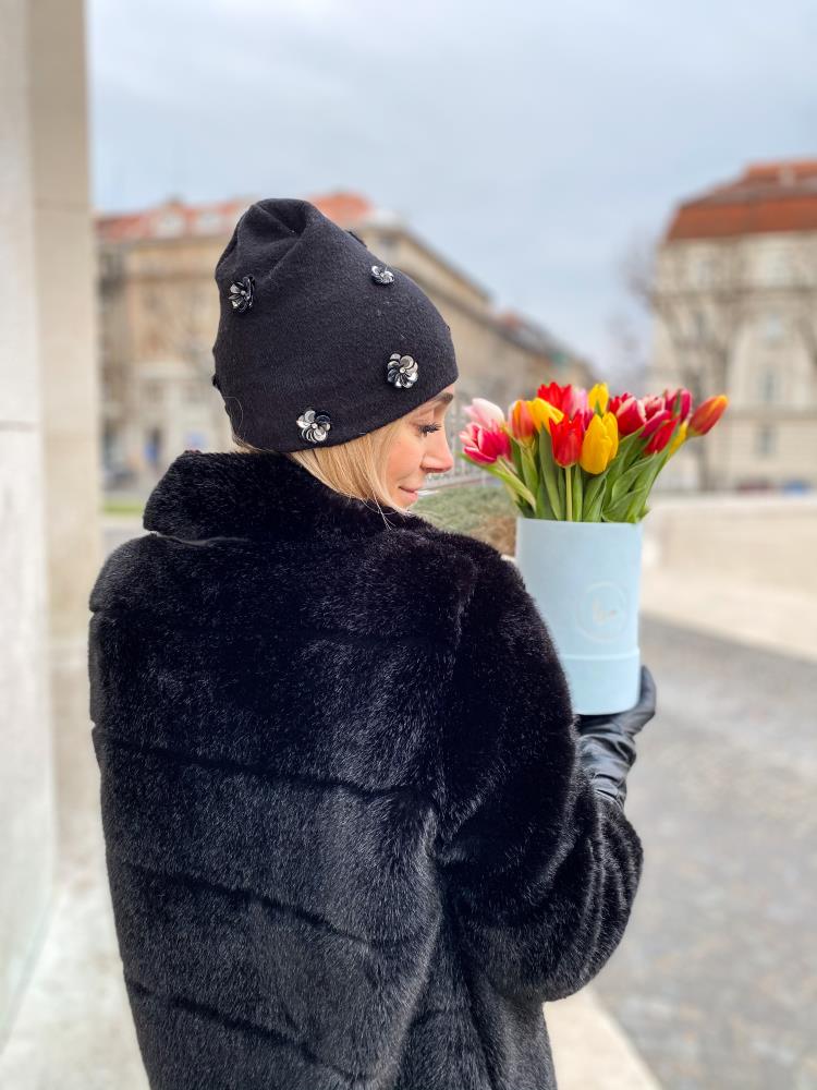 Blooming.hr - Flowerbox - Baršunasti FlowerBox s tulipanima - Plavi